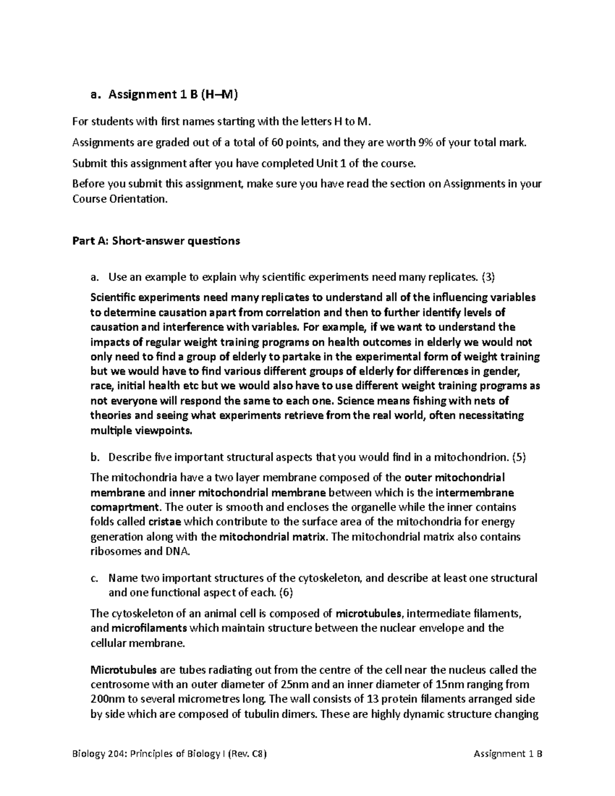 Assignment 1B Under Mandatory Assignments - a. Assignment 1 B (H–M) For ...