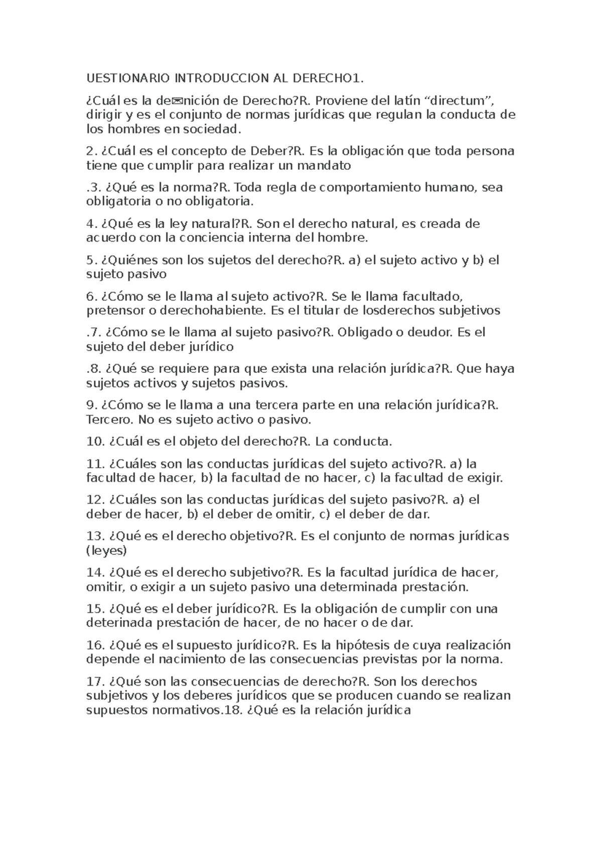 Documento (6) - Prectica 5 - UESTIONARIO INTRODUCCION AL DERECHO1 ...