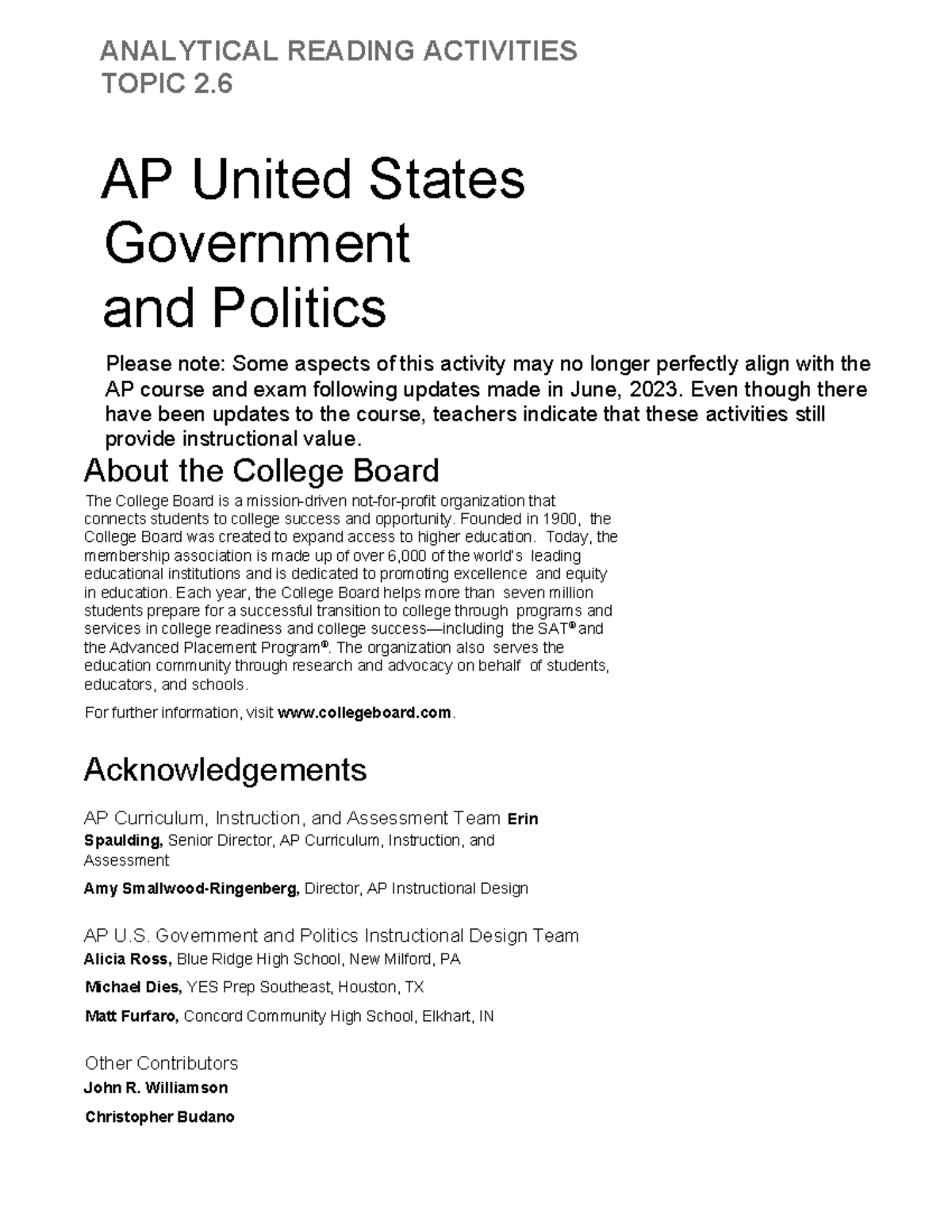 Anne Tepper - Analytical Reading Activity Topic 2 6 Student v3 ...