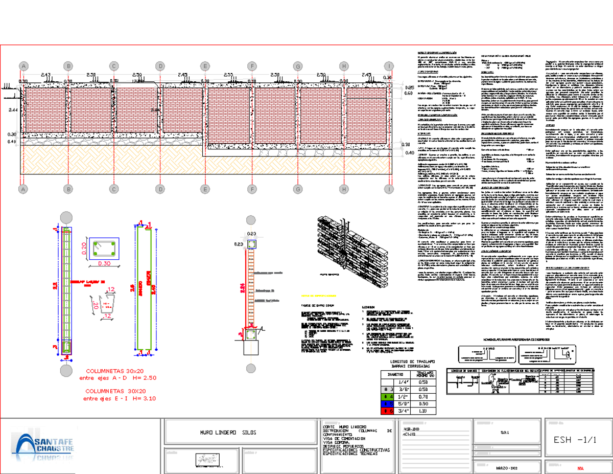 Mjuros Silos v2010-Modelo EN AUTOCAD - Matricula PROF: 54202-41464 NTS N/A NSR- ACI- MARZO ...