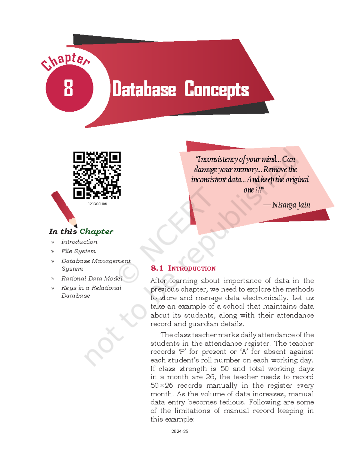 Lecs108 - This site is very good - In this Chapter » Introduction » File System » Database - Studocu