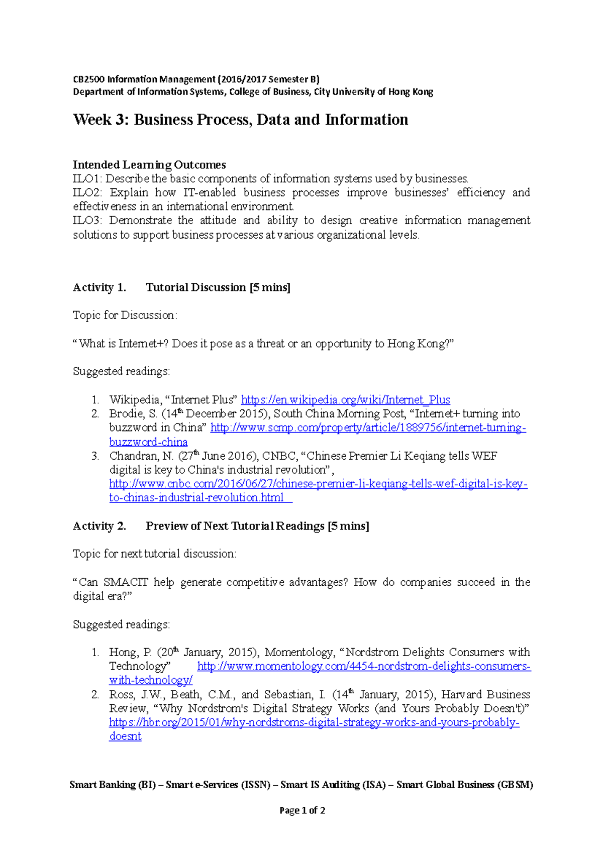CB2500 - Tutorial Week03 - CB2500 Information Management (2016/2017 ...