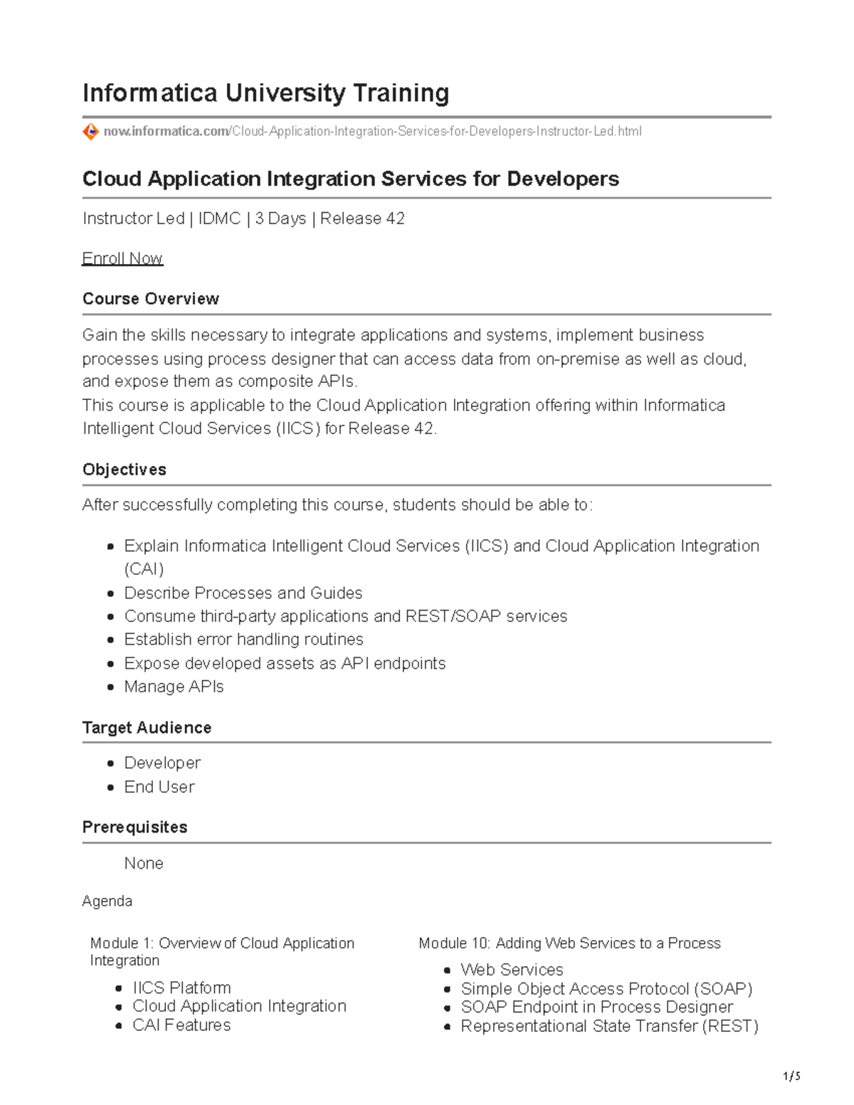 Now.informatica.com-Informatica University Training - Informatica ...