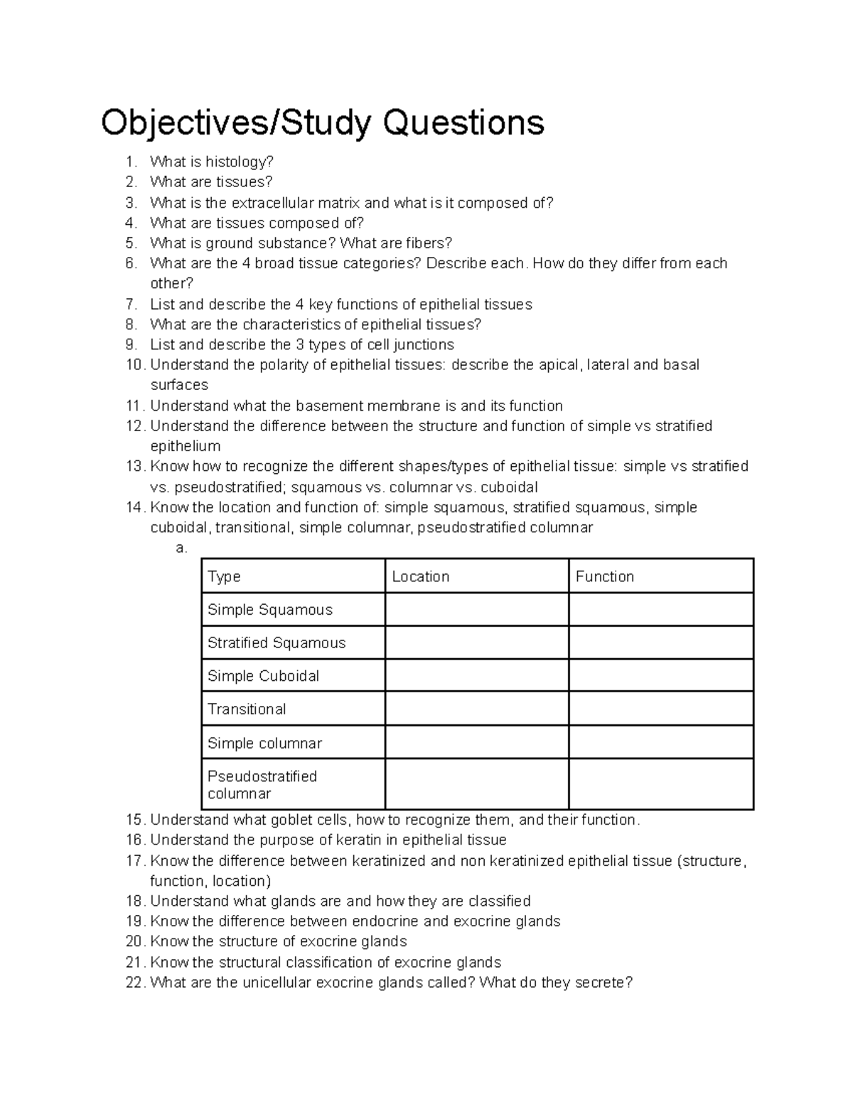Lecture 2 Study Guide with Answers - Objectives/Study Questions What is ...