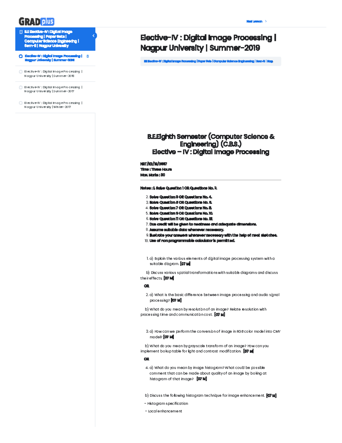 Www gradplus pro lessons elective iv digital image processing nagpur ...