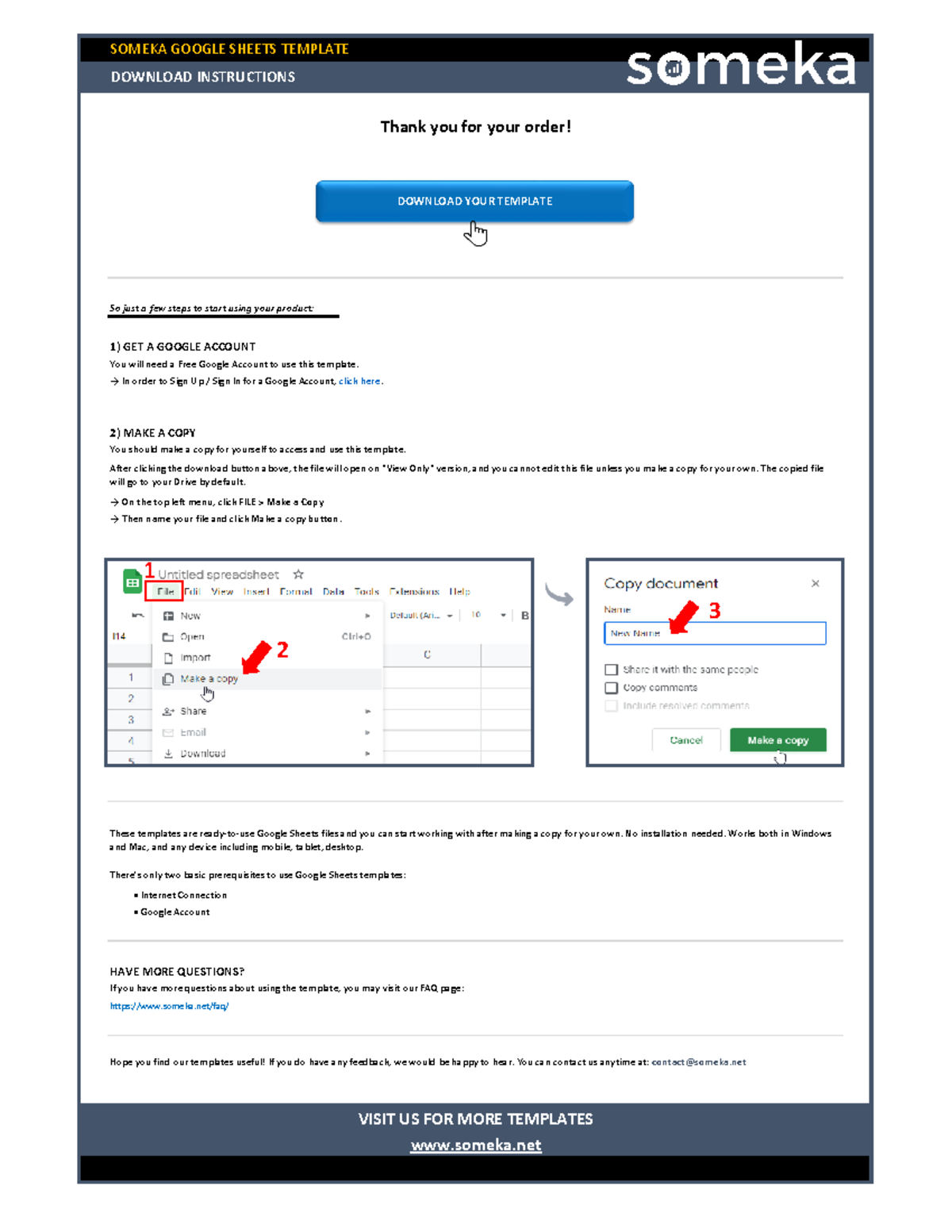 Download Link Profit and Loss Google Sheets Template Someka V2 Free ...