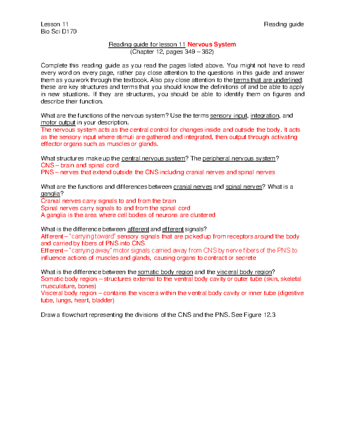 Lesson 11 RG - Lesson 11 Reading guide Bio Sci D Reading guide for ...