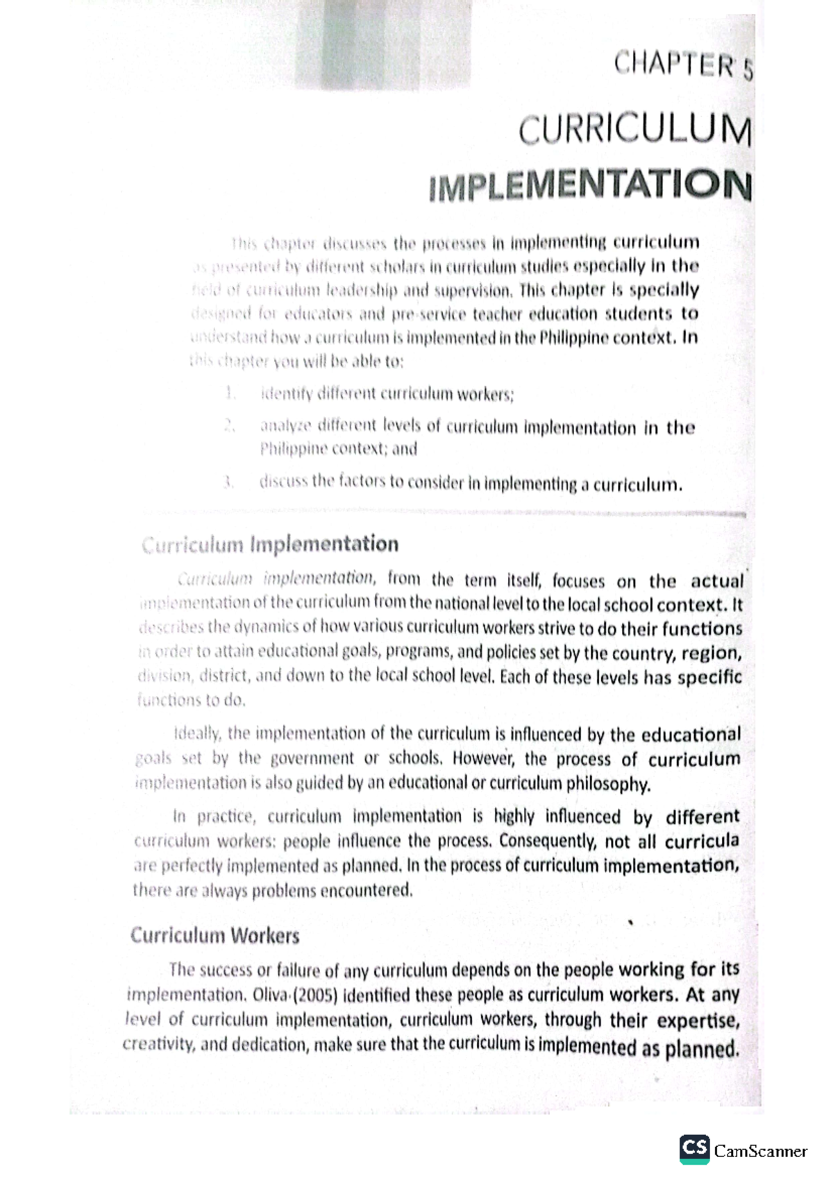 Curriculum-Implementation - BSEd Mathematics - Studocu