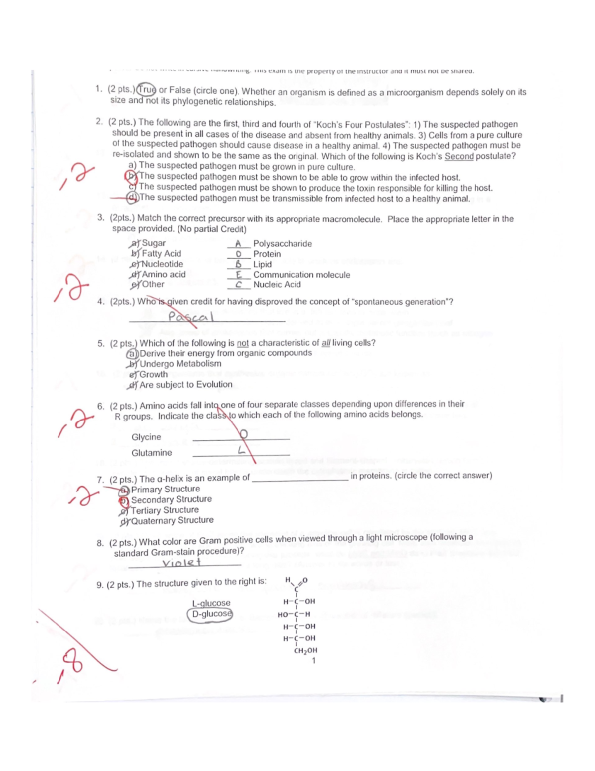 Bio 314 Exam 1 2023 - Exam 1 - BIO 210 - Studocu