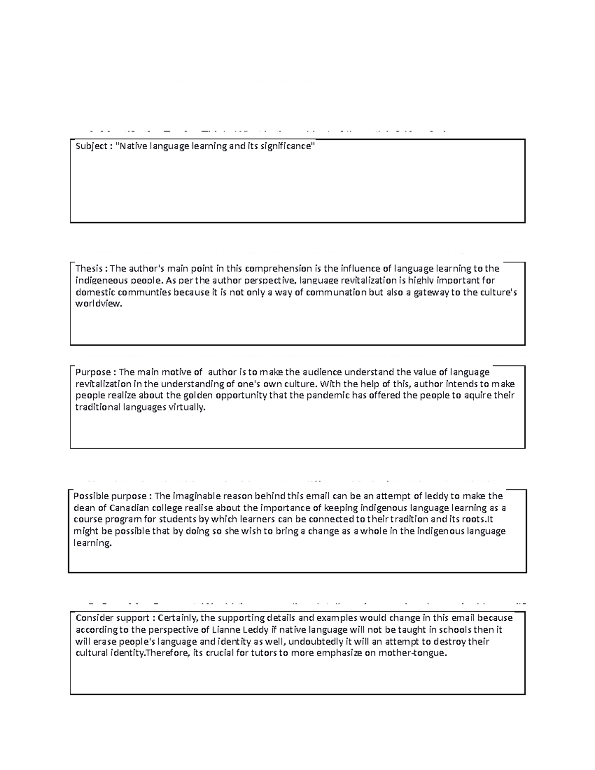 The power of learning indigenous language - Subject : "Native language ...