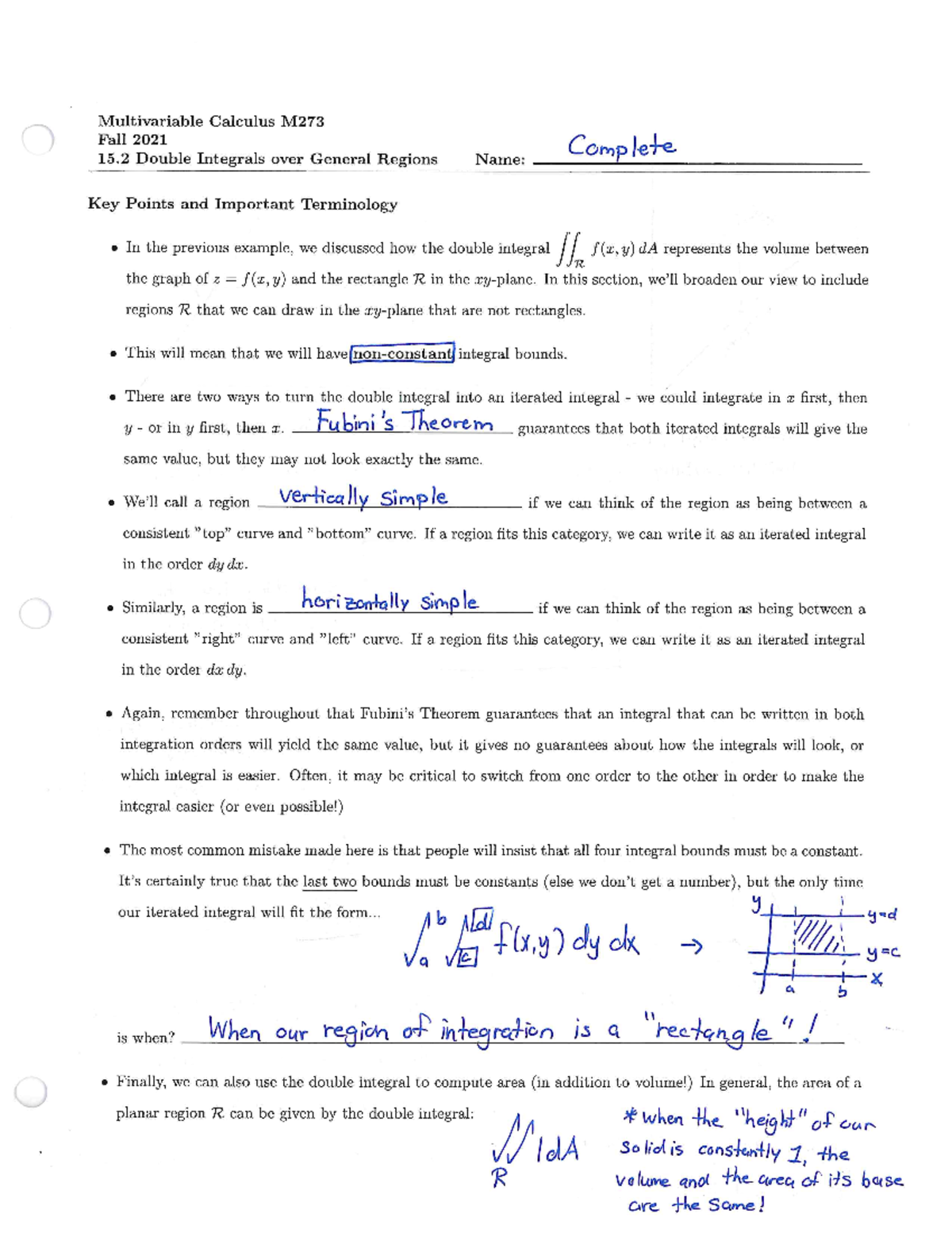 Section 15 2 Multivariable M 273q Msu Studocu