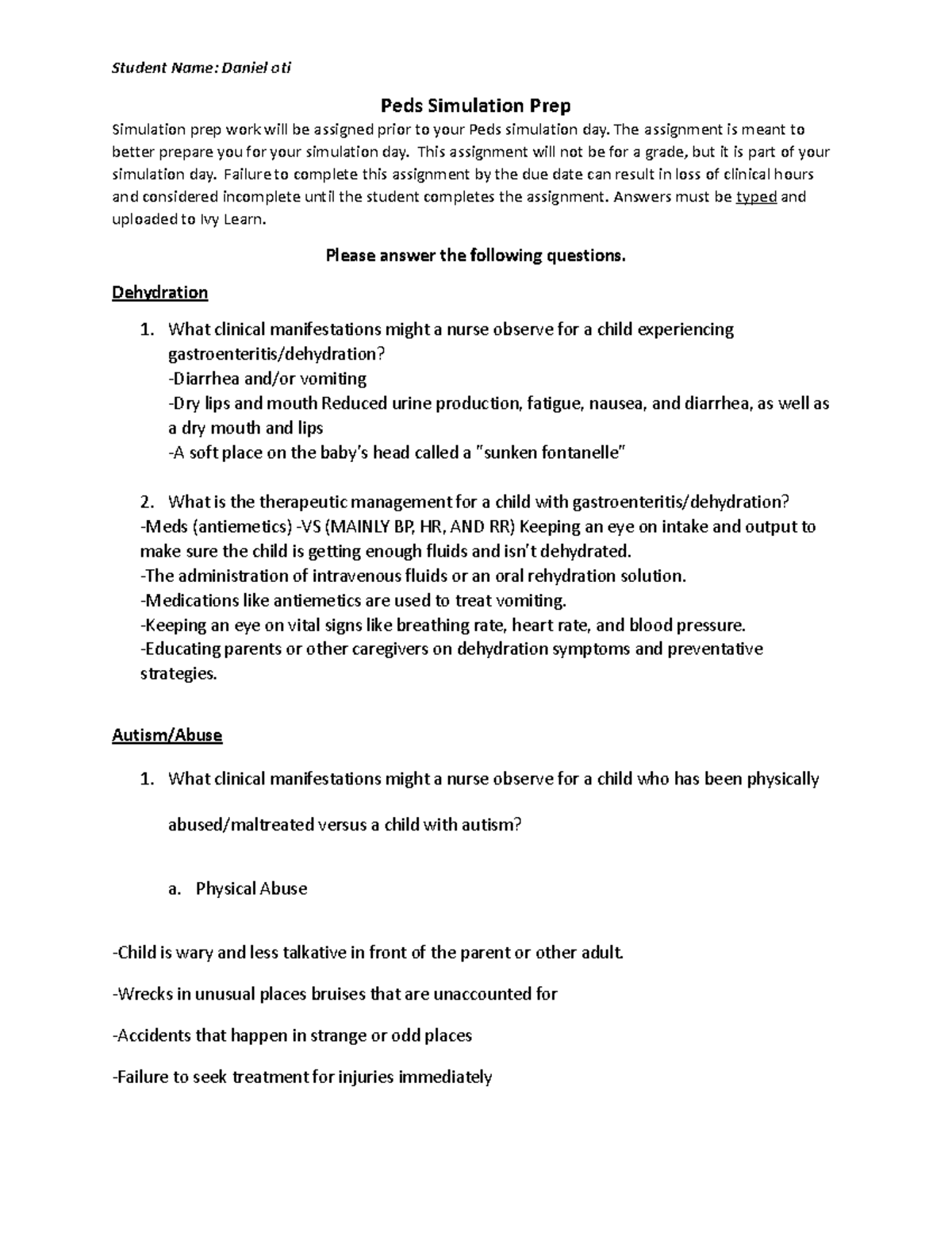 Ped sim - sim work - Peds Simulation Prep Simulation prep work will be ...