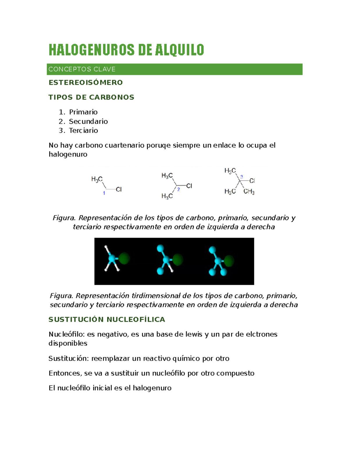 3er parcial Clase 1 Y 2 Halogenuros de alquilo - HALOGENUROS DE ALQUILO ...