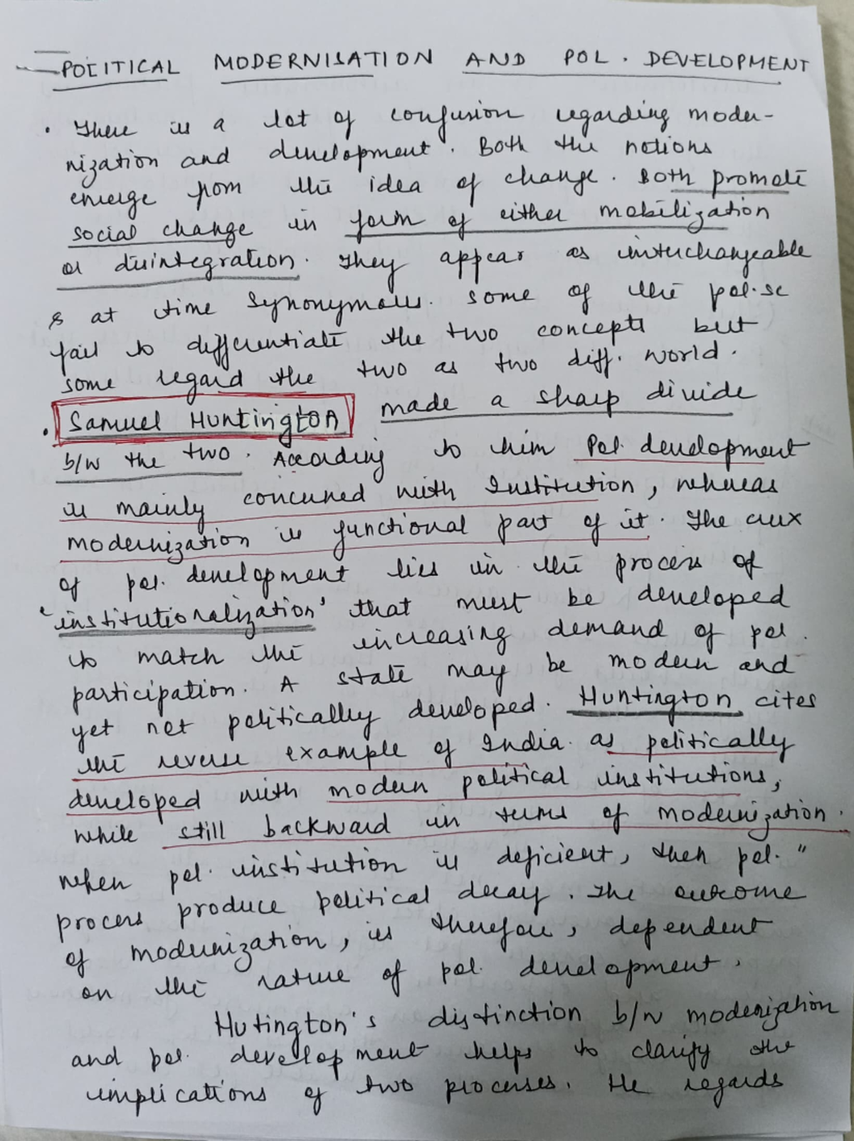 Political modernization and Development -Poe !TIC f,\oj)£R_Nt,I ON A-1 ...