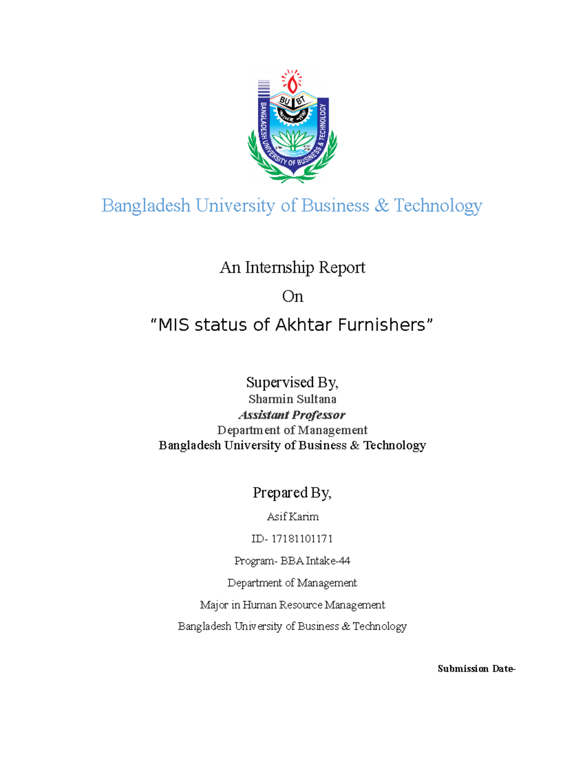 Asif Assignment - intership report about akhter group - Marketing ...