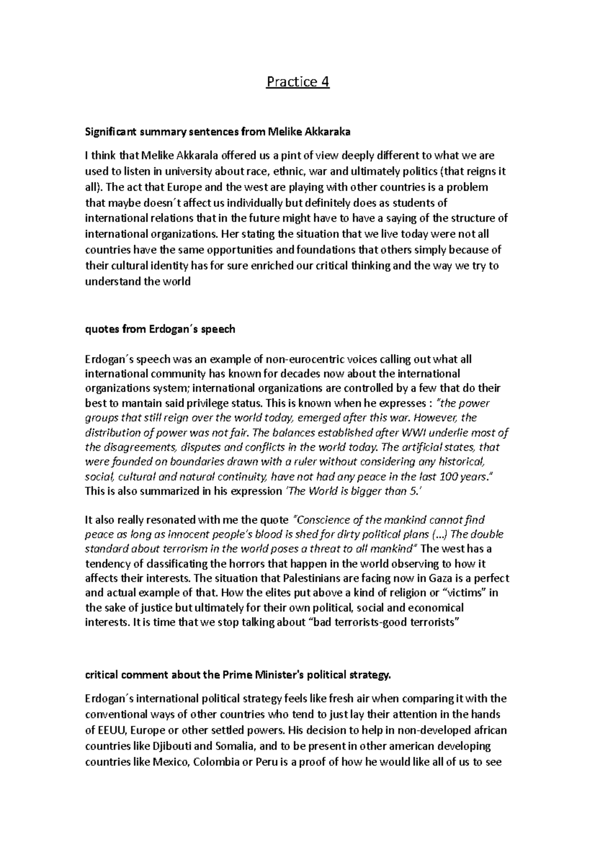 Practice 4 - Practice 4 Significant summary sentences from Melike ...