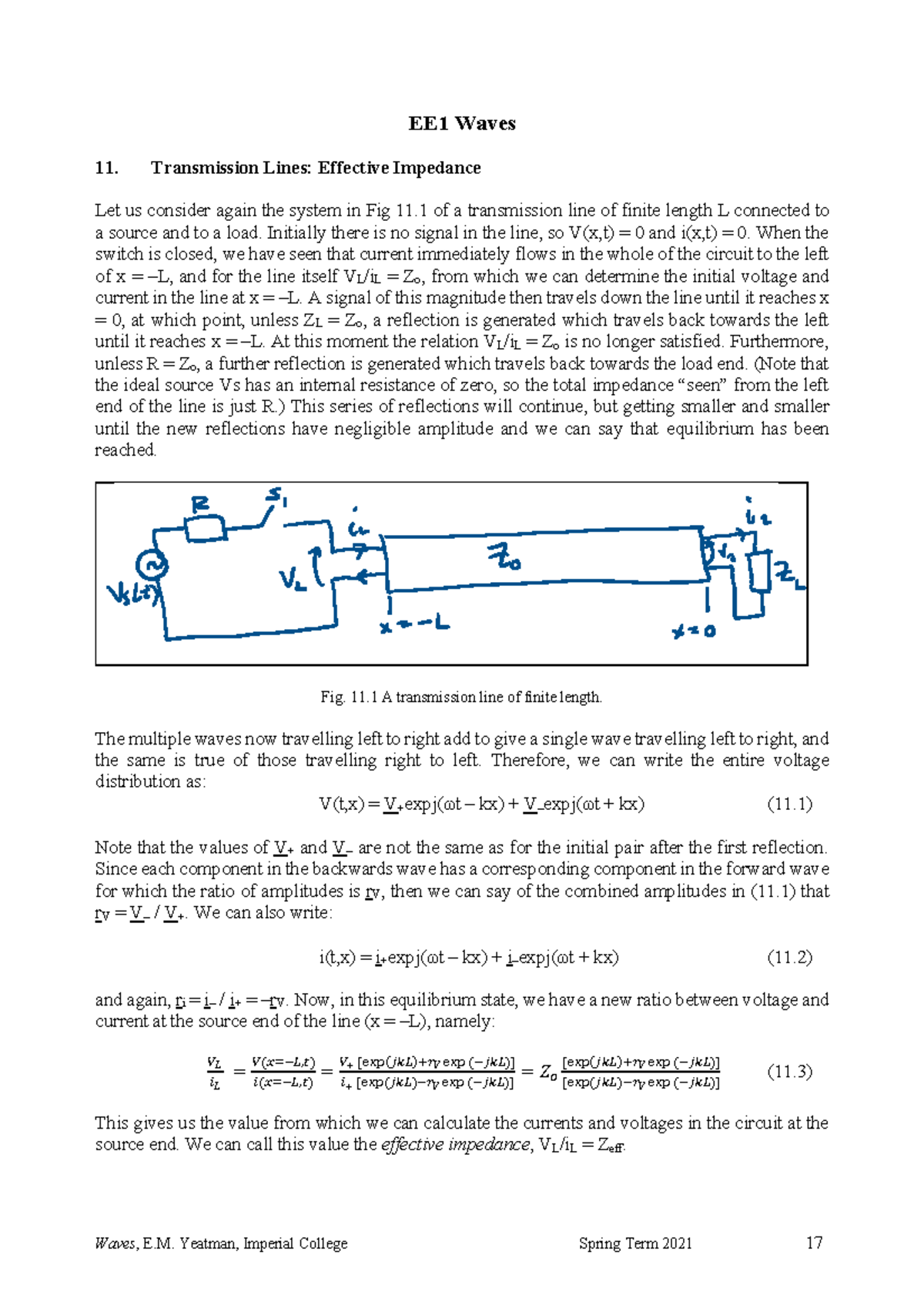 EE1 Waves 2021 Notes part 5 v1 - Waves , E. Yeatman, Imperial College ...