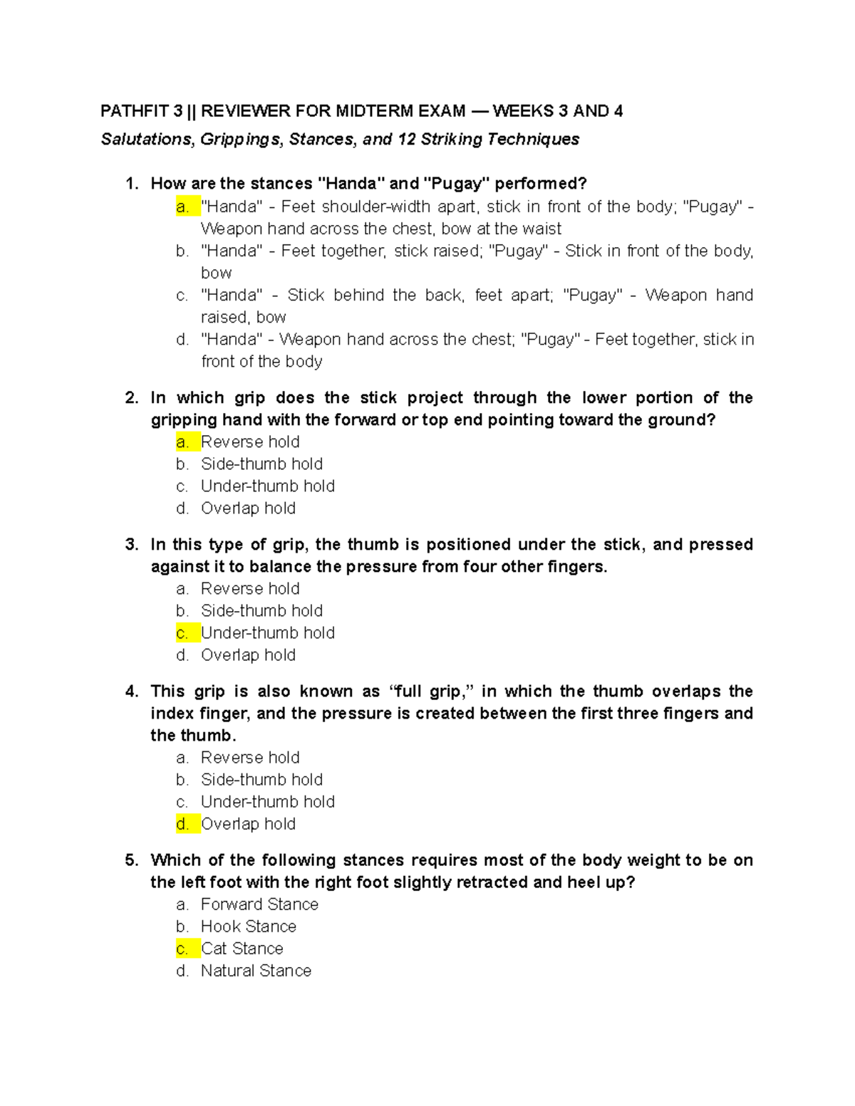 Pathfit 3 Pt.2 Reviewer FOR Midterm EXAM - PATHFIT 3 || REVIEWER FOR ...