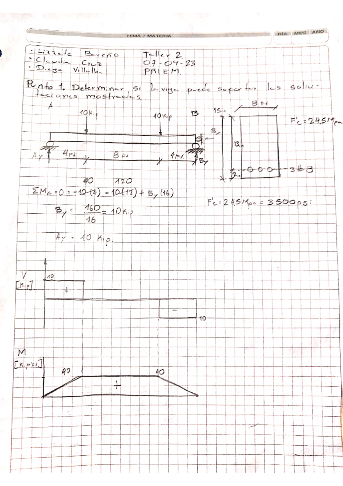 Taller 2 completo - Principios estructurales metodos modernos - Studocu