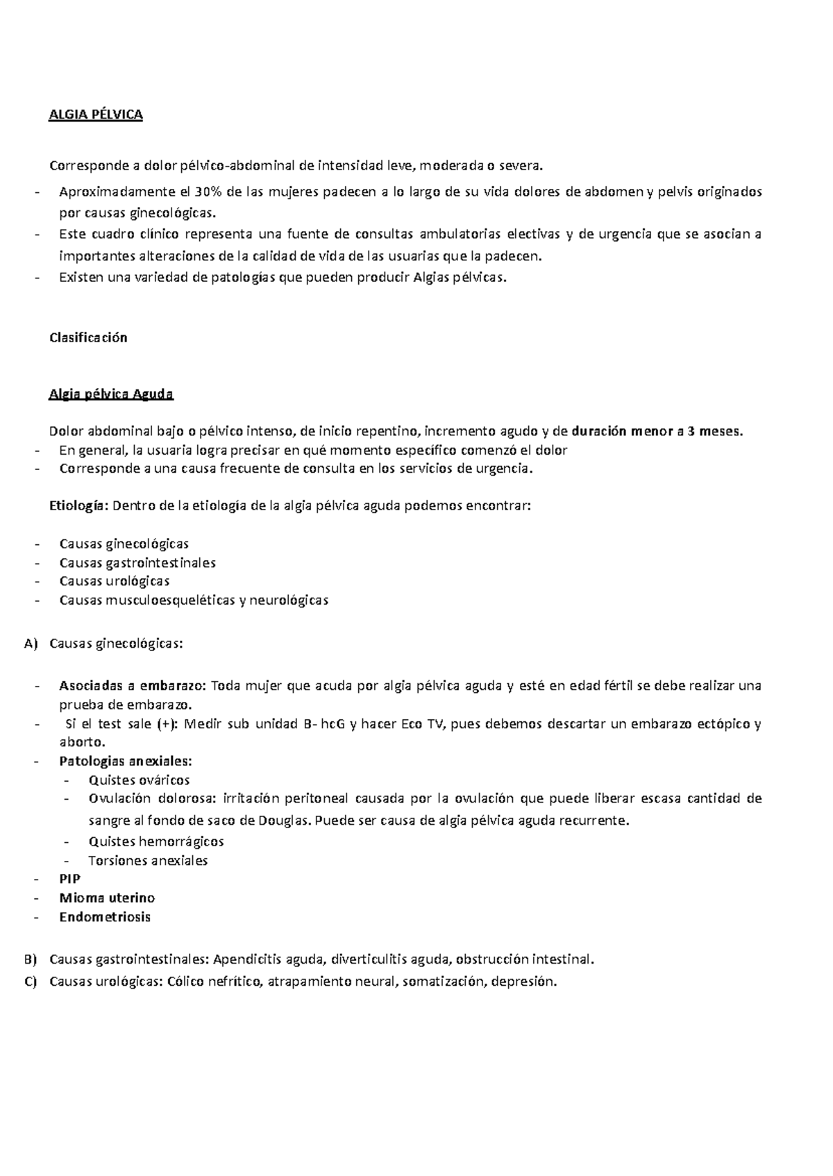 4. Algia Pelvica - clase de farmacologia perinatal - ALGIA PÉLVICA ...