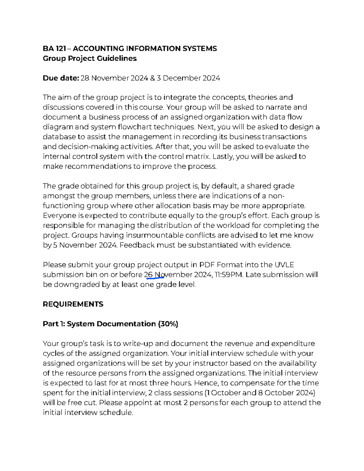 8.2 Group Project Guidelines - Your group will be asked to narrate and ...