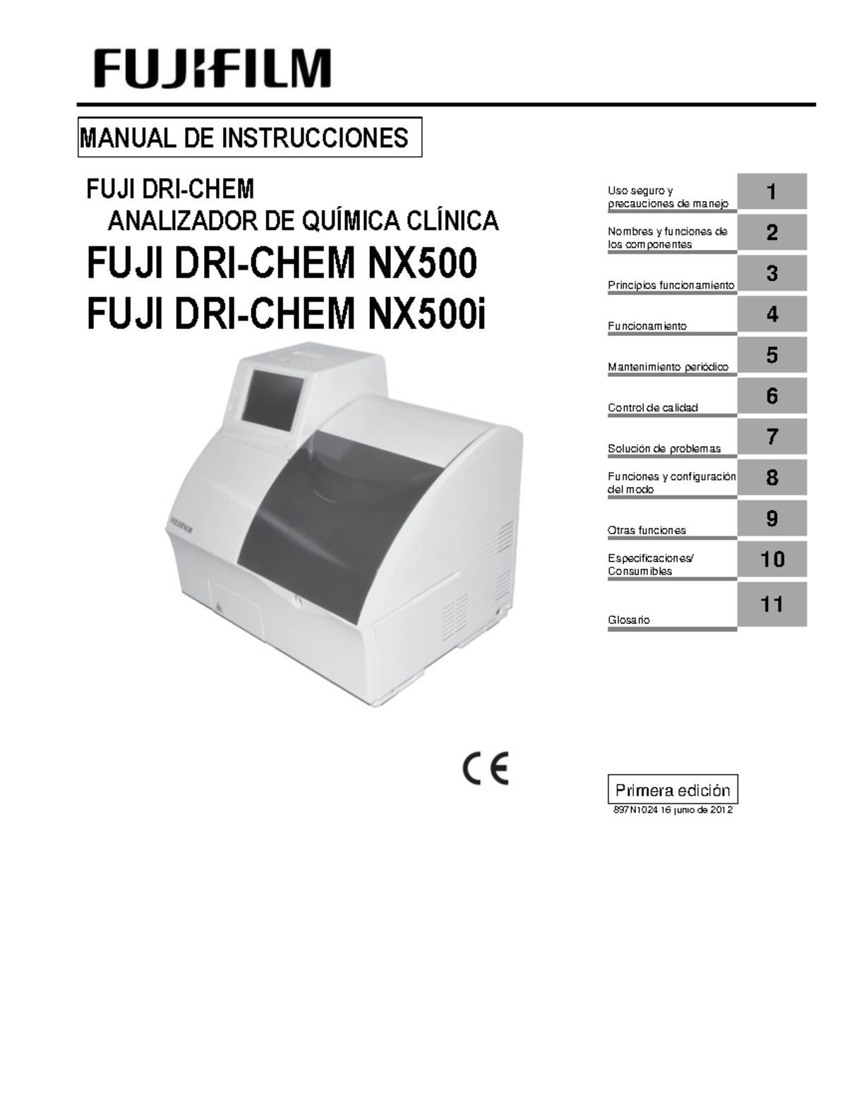 FUJI NX500 - MATERIAL DE CONSULTA - MANUAL DE INSTRUCCIONES FUJI DRI ...