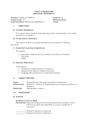 G11 EAPP Q2 Summarizing Findings - Address: Napo, Dapitan City School ...