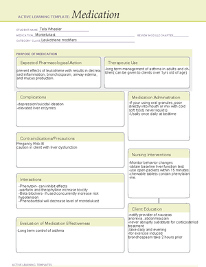 System Disorder MI 1 - Myocardial infarction template - ACTIVE LEARNING ...