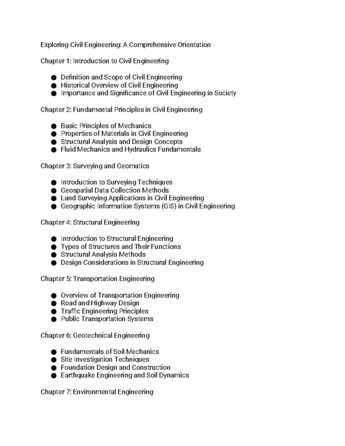 CIVIL ENGINEERING - Exploring Civil Engineering: A Comprehensive ...