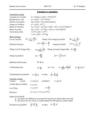 Corriger exercice chapitre 4 Harris Benson, onde et physique moderne - CHAPITRE 4 EZ 0 900 Après ...