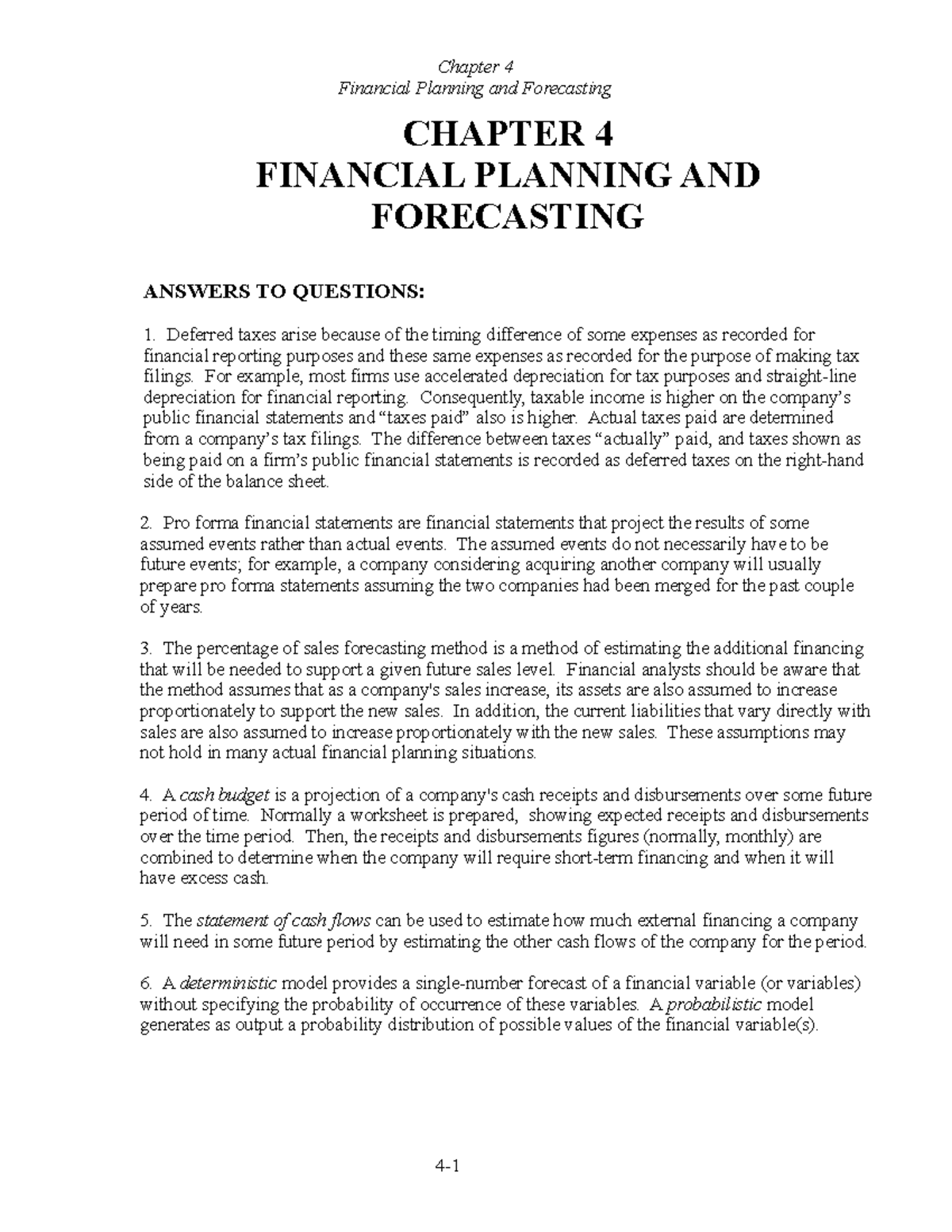 Chapter 4 - 14th - Contemporary Financial Management sol - Financial ...