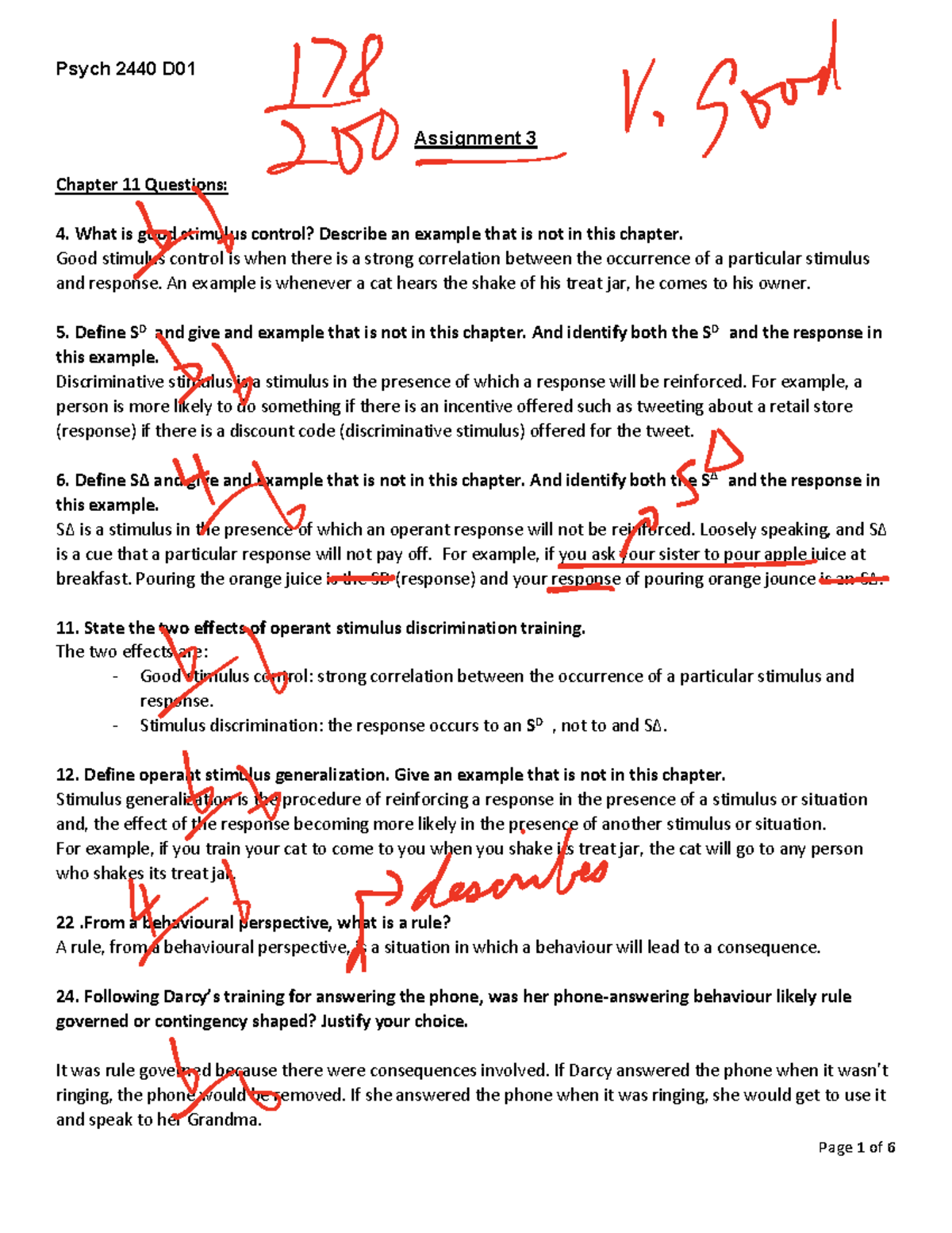 Assignment 3 - Psych 2440 D01-converted - Assignment 3 Chapter 11 Questions: 4. What is good ...