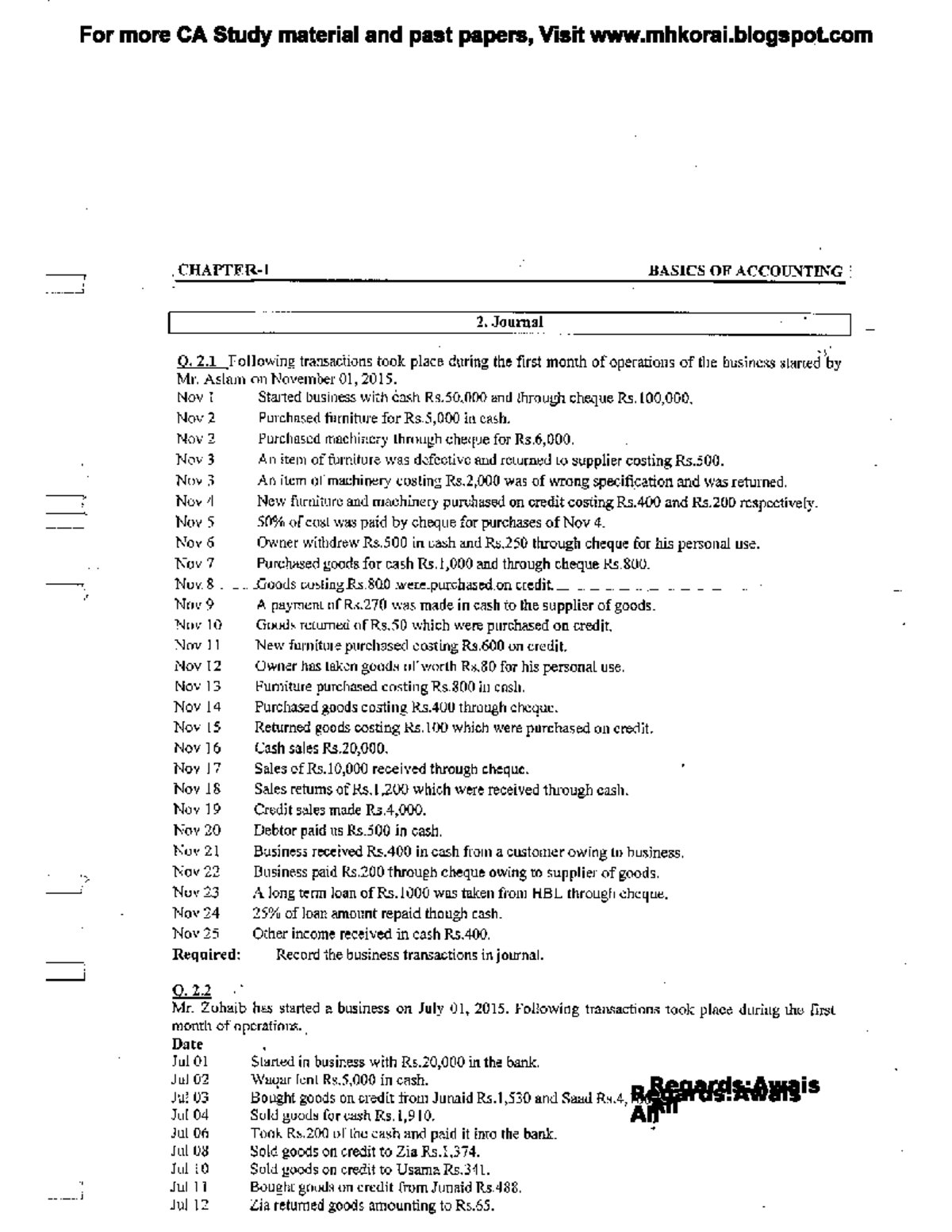 Double entry / ledgers / accounting equation Questions - Financial ...