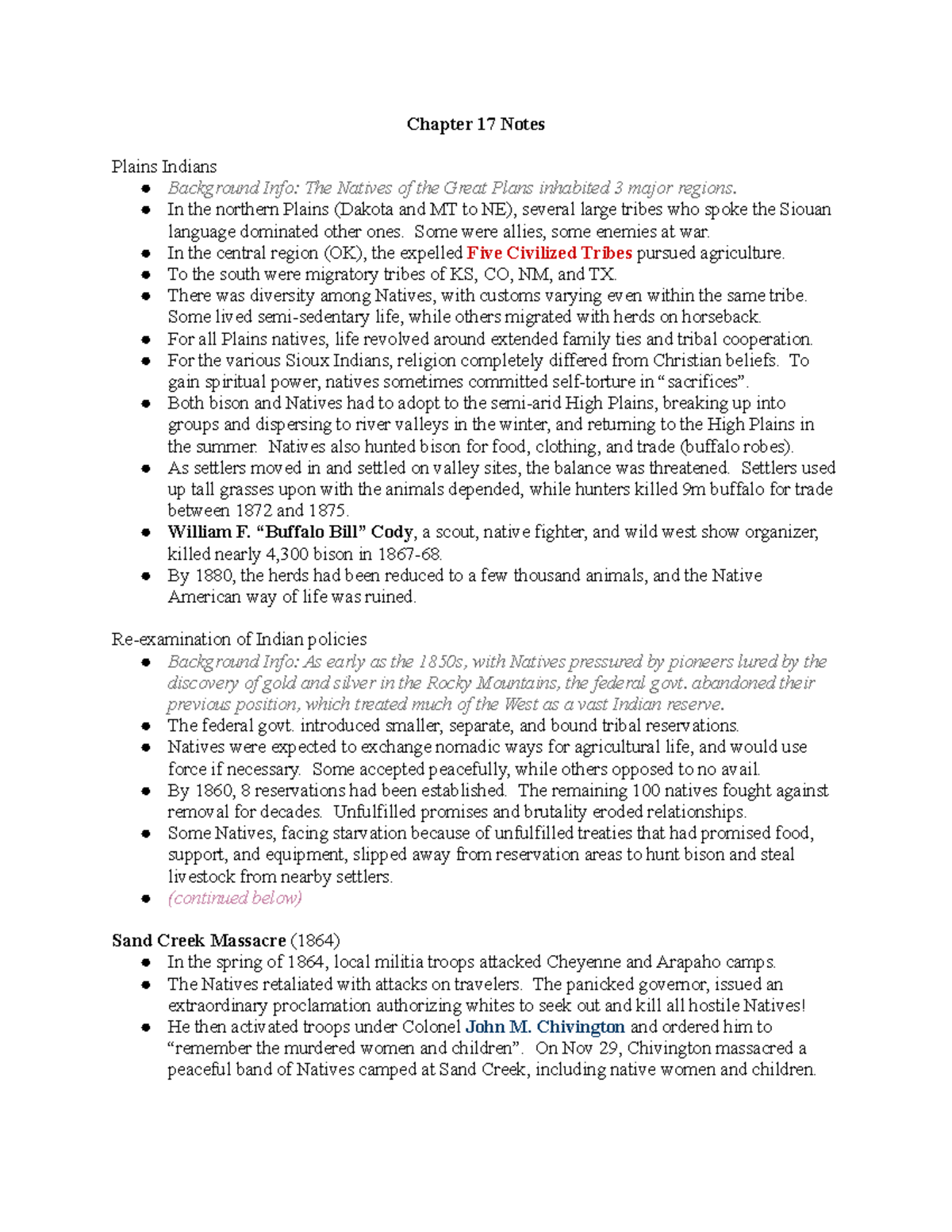 Chapter 17Notes - American history lecture notes - Chapter 17 Notes ...