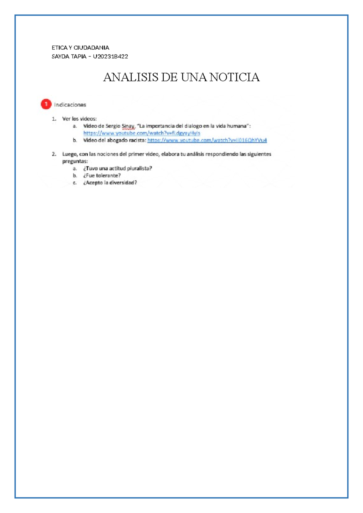 Etica Y Ciudadania - PRACTICA - Ética y ciudadanía - ETICA Y CIUDADANIA ...