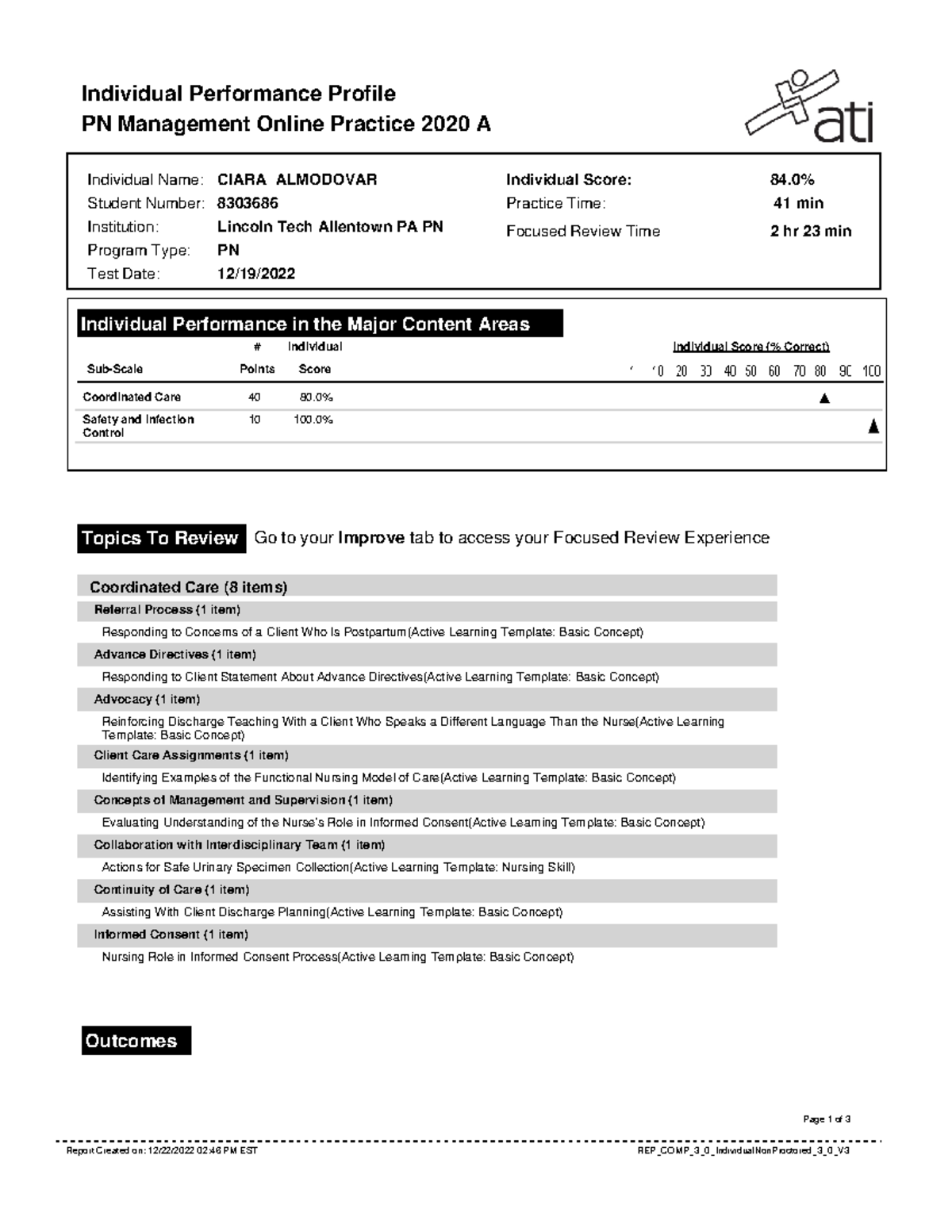 Report - N/A - Individual Performance Profile PN Management Online ...