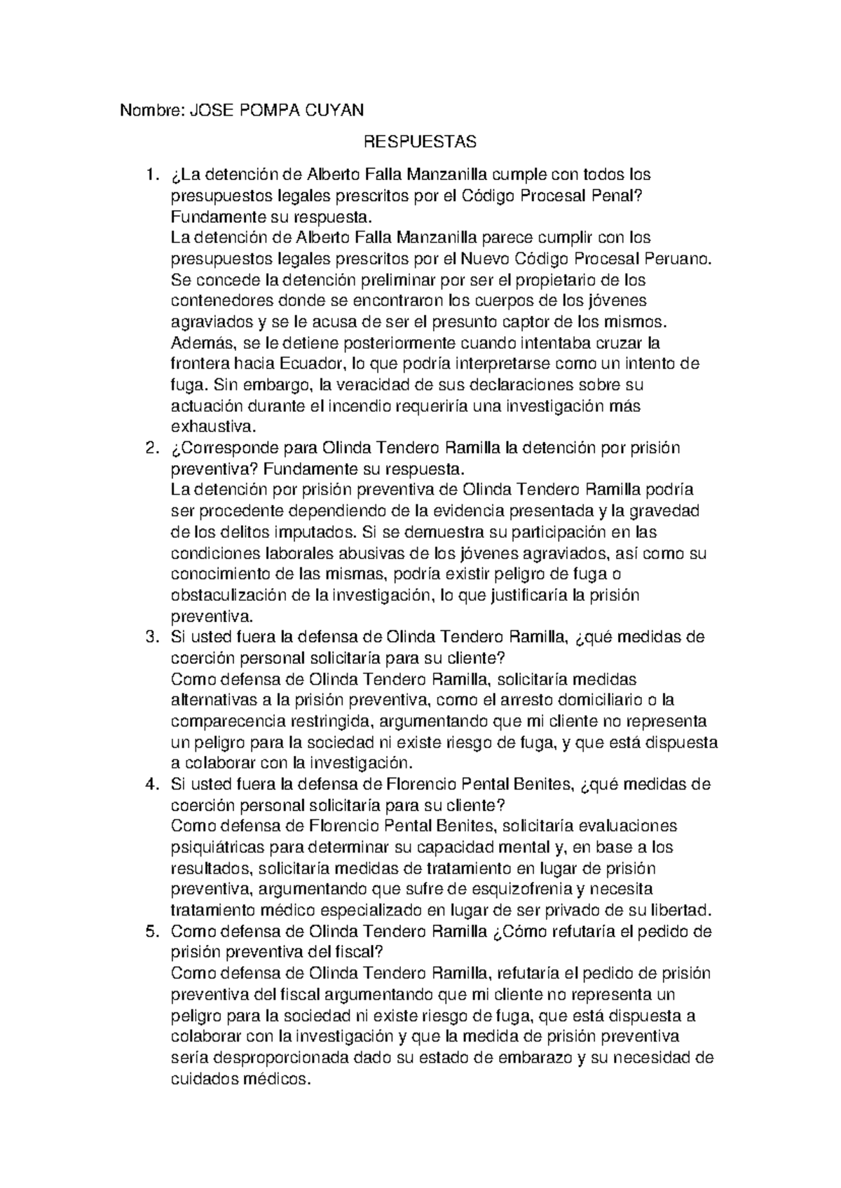 Caso práctico BG - Tarea de caso practico - Nombre: JOSE POMPA CUYAN ...