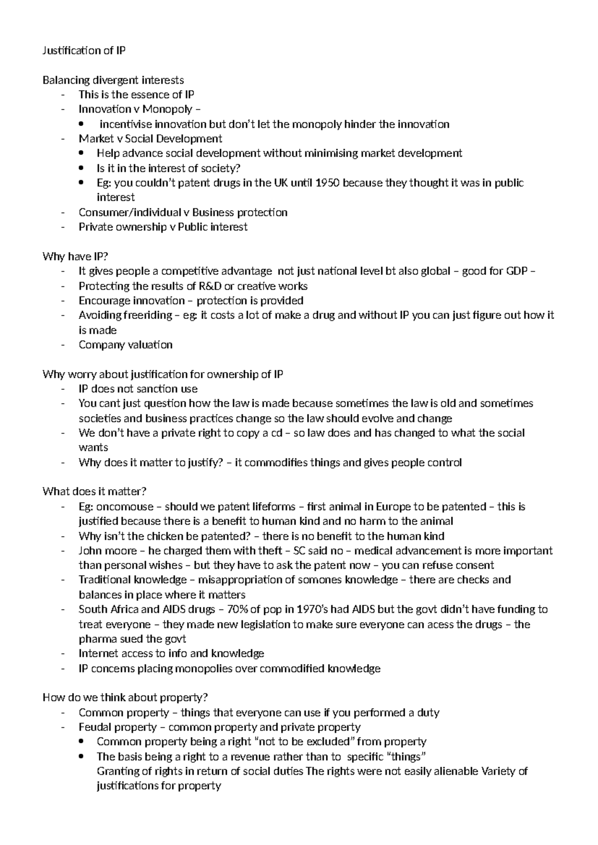 Justification of IP - L2 - Justification of IP Balancing divergent ...