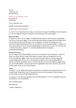 Notitie verslag adviesgesprek omgevingsrecht - Notitie adviesgesprek ...