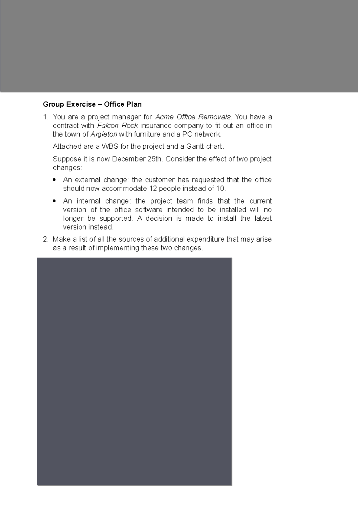 Week 9 Tutorial Task - Change Control - Project Management Fundamentals Week 9 – Tutorial Change ...