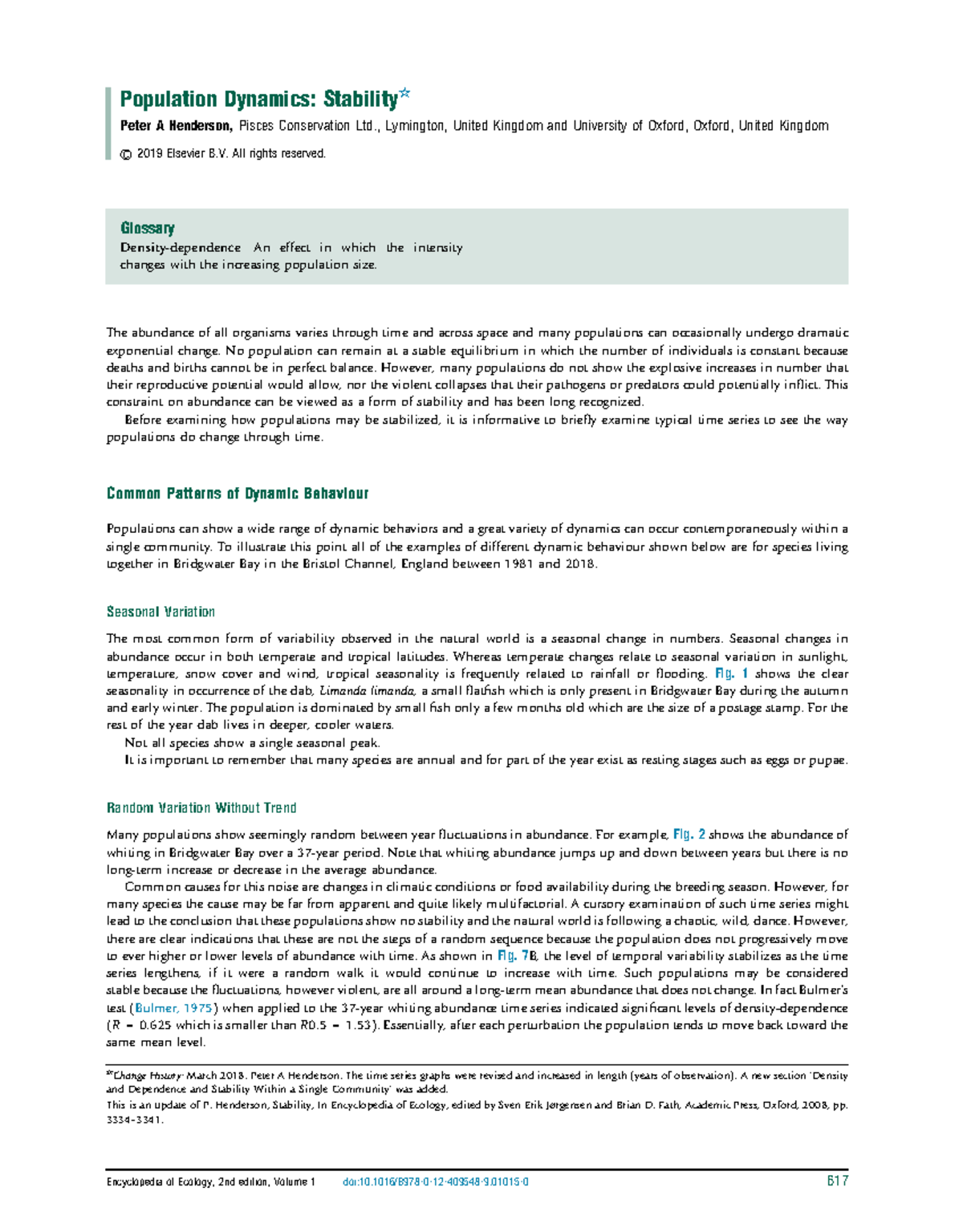Demografia 1 - FNAm - Population Dynamics: Stability ☆ Peter A ...