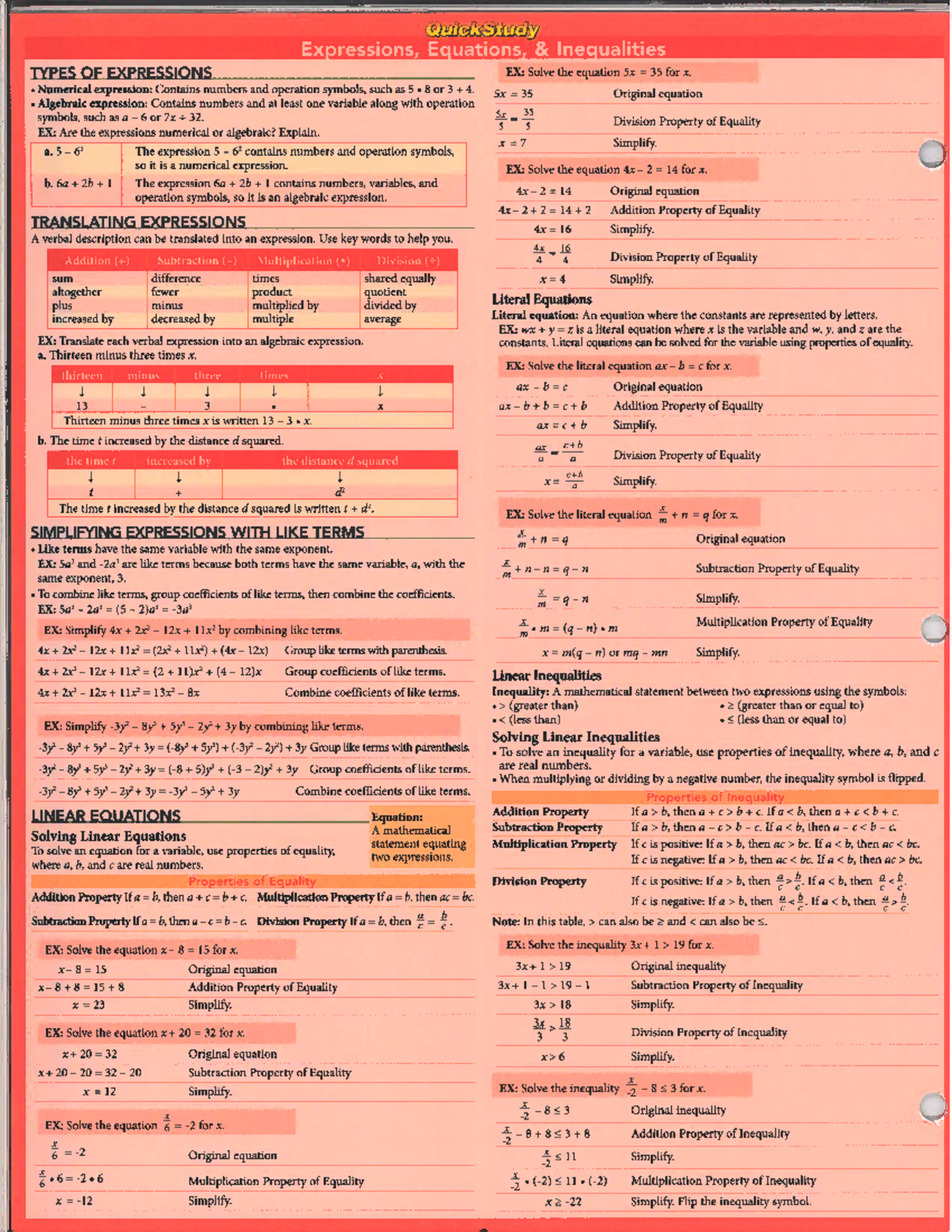 elementary algebra - MATH 110 - Studocu