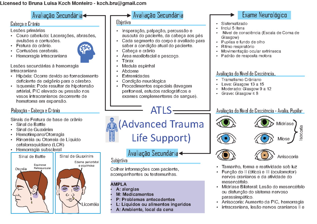 Maps+de+trauma atendimento paciente politraumatizado pt3 - ATLS (Advanced Trauma Life Support) Ÿ ...