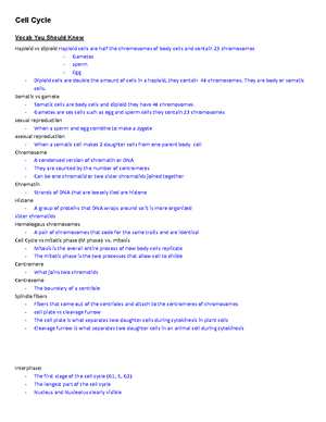 Cell Growth Division Chapter 11Lecture Notes - Studocu