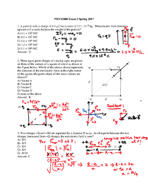 Expert TA 8 - Physics Homework Key - Expert TA 8 Problem 1: Consider ...