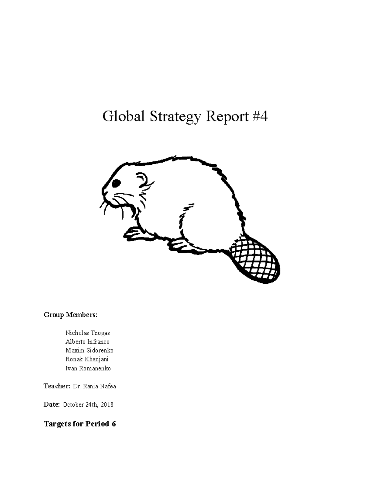 Int'l Strategic Management (Simulation Report Example) - Global ...