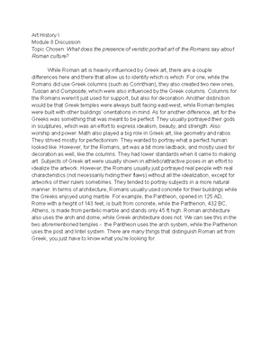 Module 12 Discussion - Module 12 Discussion Topic Chosen: Why do you ...