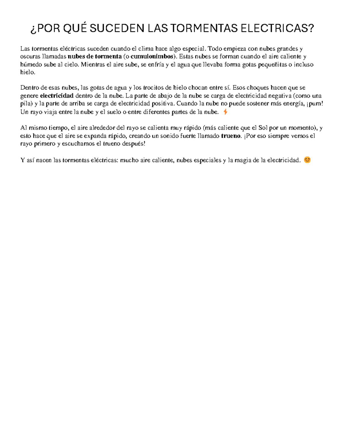 POR QUÉ Suceden LAS Tormentas Electricas - ¿POR QUÉ SUCEDEN LAS ...