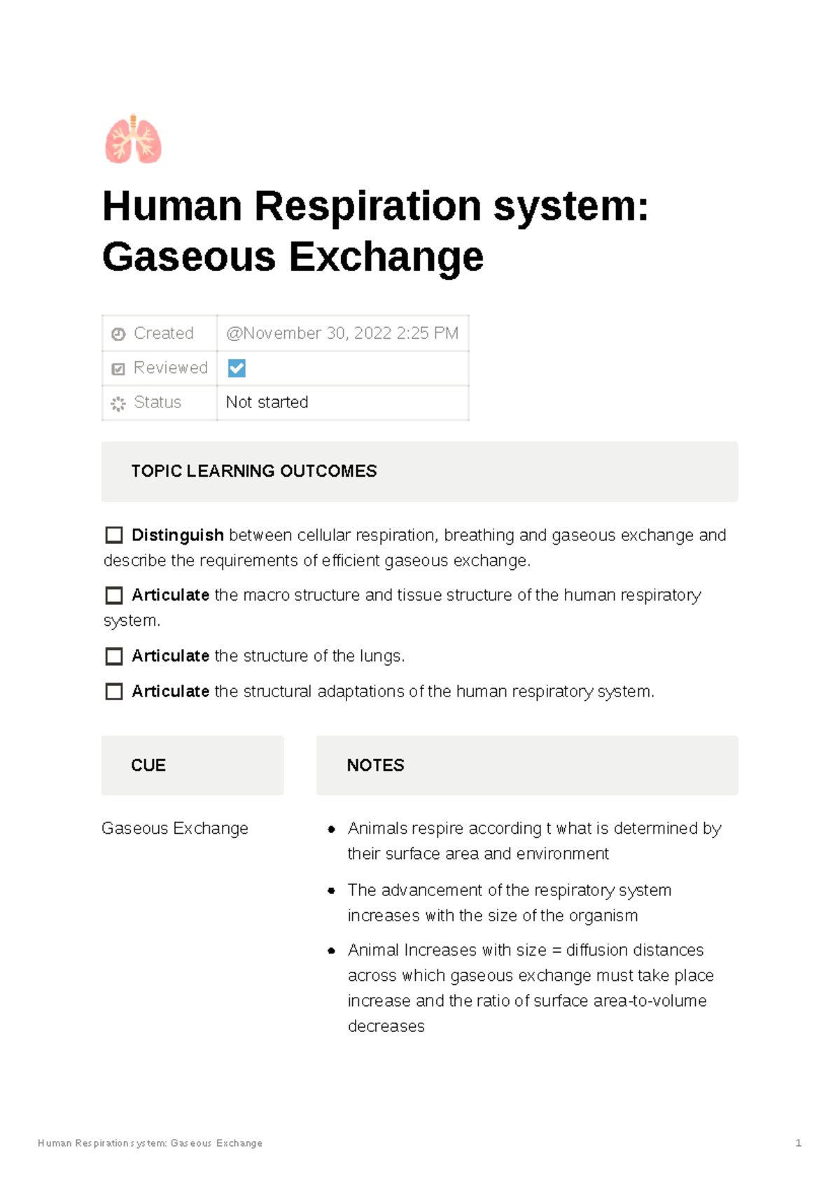 Human Respiration system and Gaseous Exchange - Human Respiration ...