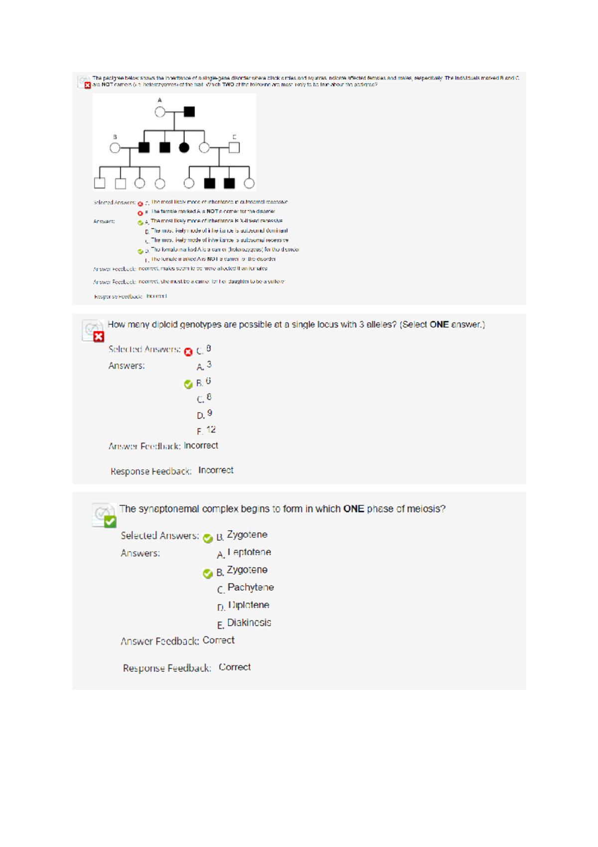 Genetics MCQs (2) - Studocu